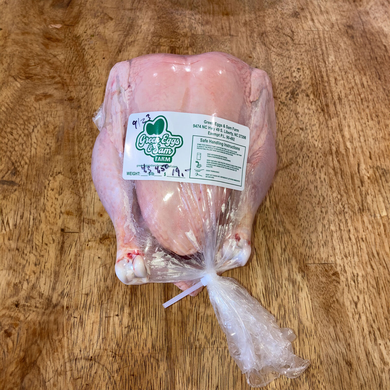 Whole Chicken - Green Eggs and Sam Farm